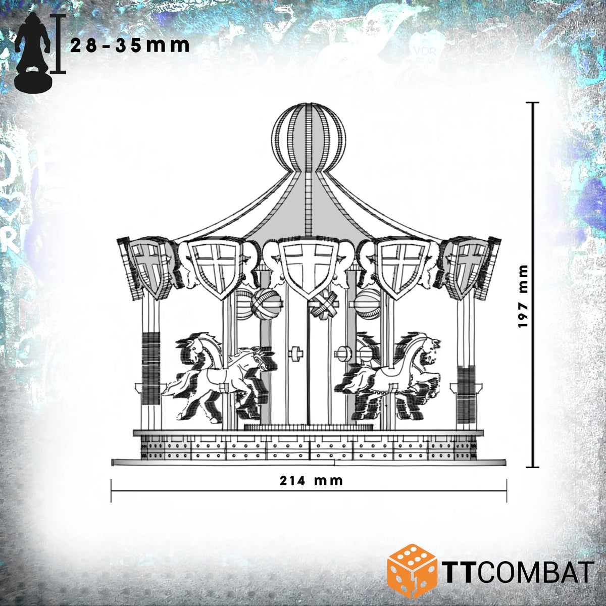 Carousel MDF Scenery