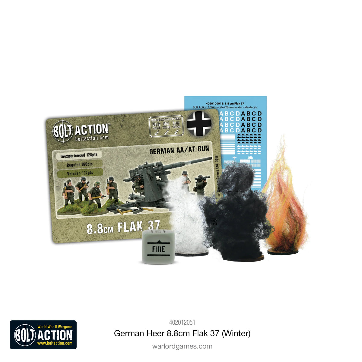 German Heer 8.8cm Flak 37 (Winter) - Bolt Action