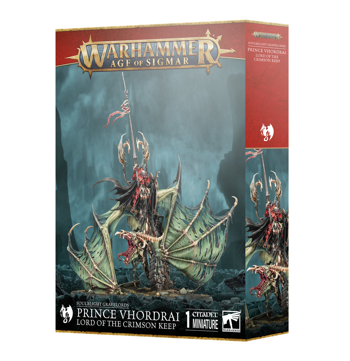 Soulblight Gravelords Prince Vhordrai Lord / Crimson Keep - Games Workshop