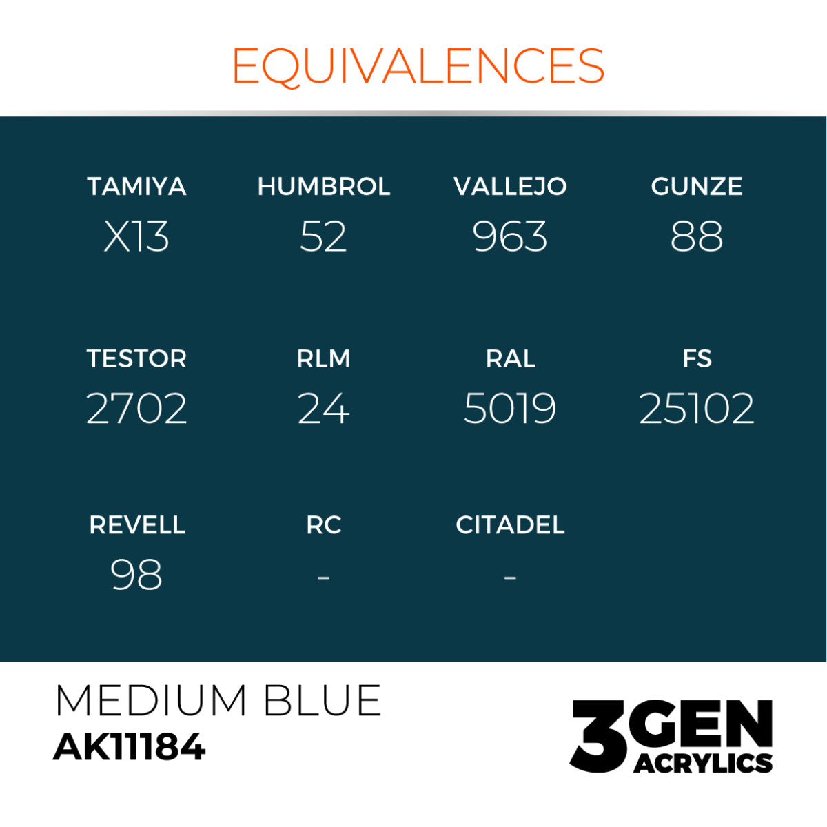 Medium Blue - AK 3rd Gen 17ml - AK Interactive