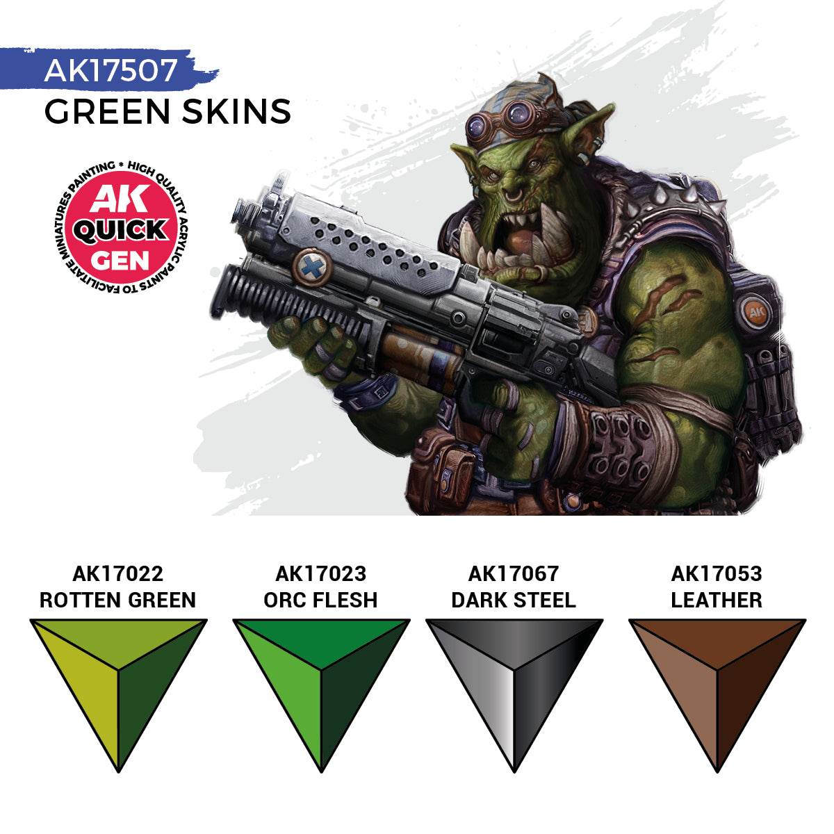 Green Skins Set - AK Quick Gen - AK Interactive