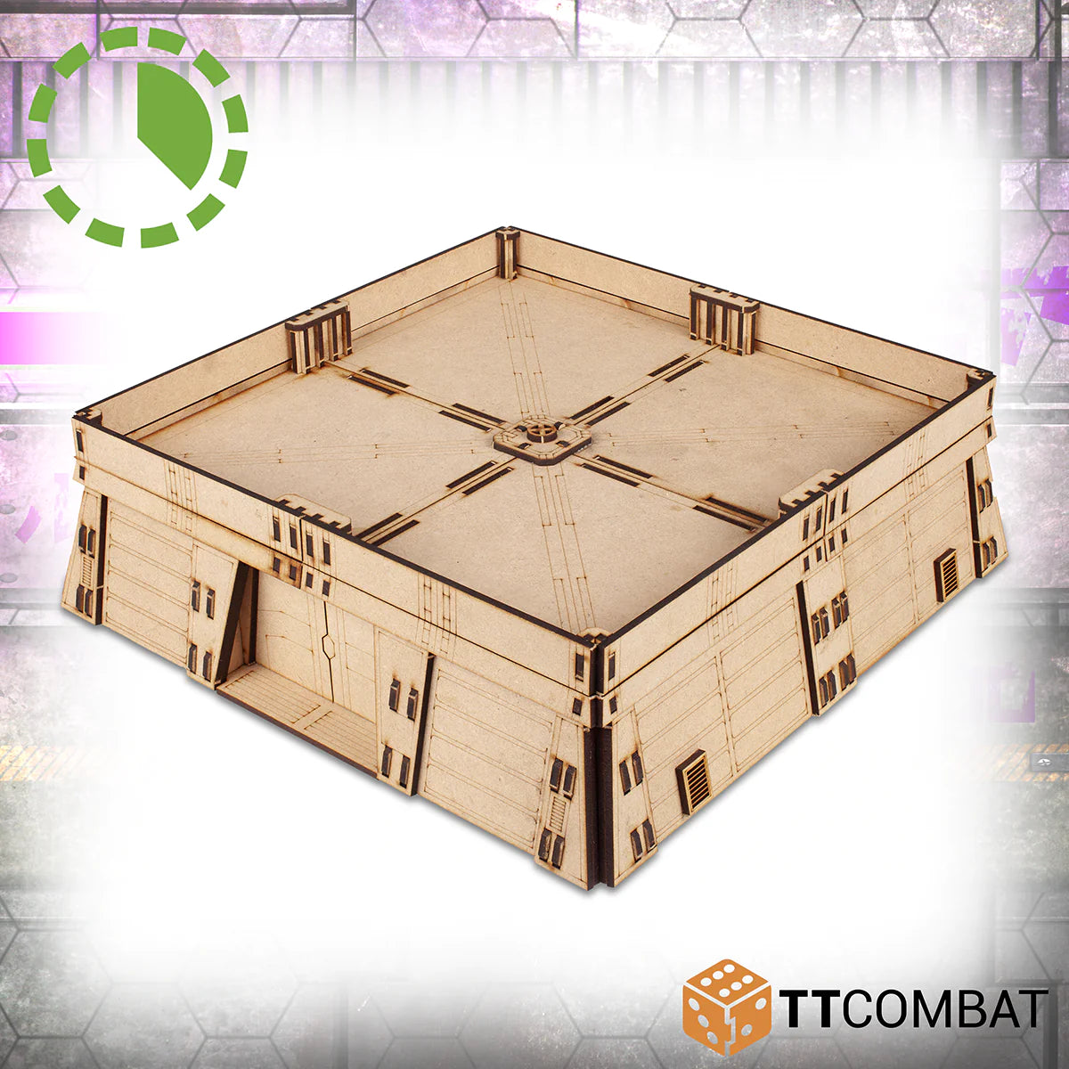 Bunkers and tank traps MDF Scenery