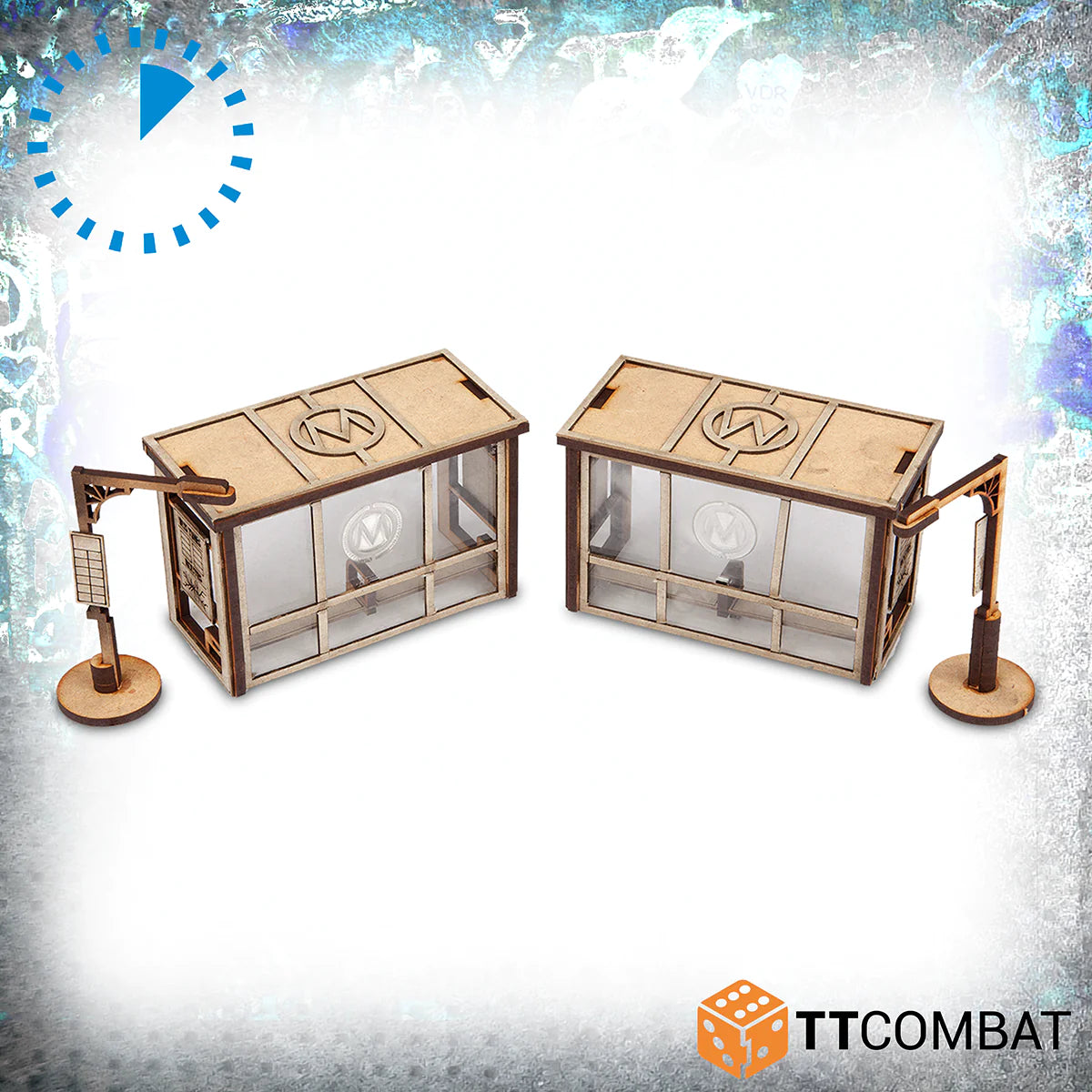 Bus Stop MDF Scenery