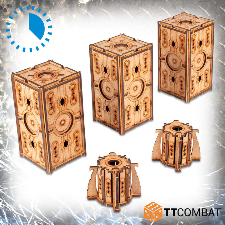 Cyber Gauss Pillars MDF Scenery