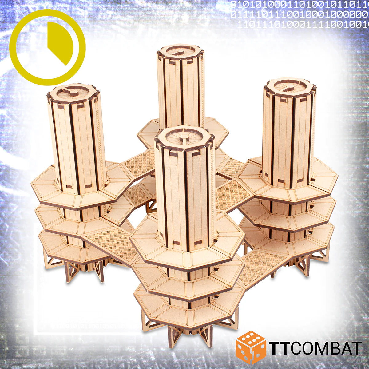 Exhaust Towers MDF Scenery