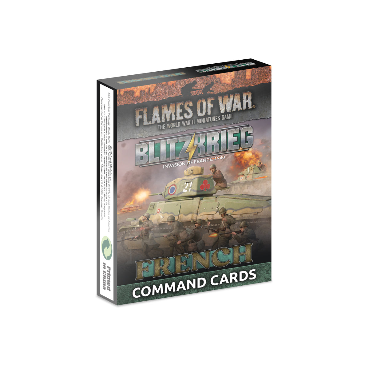 Blitzkrieg French Command Cards (x43 Cards) - Limited Edition - Flames ...