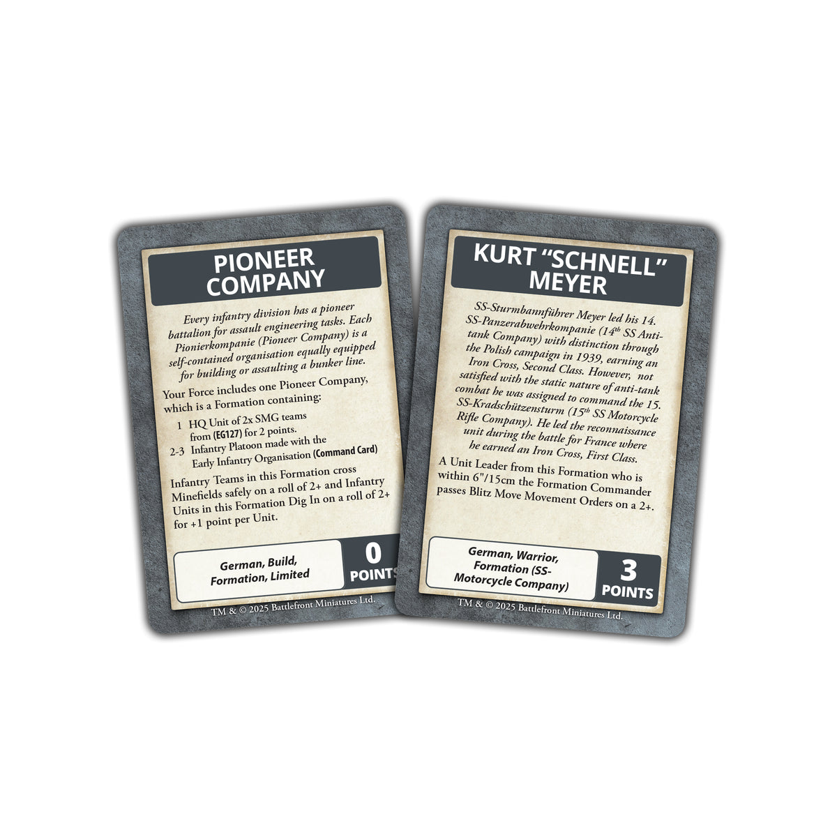 Blitzkrieg German Command Cards (x39 cards) - Limited Edition - Flames ...