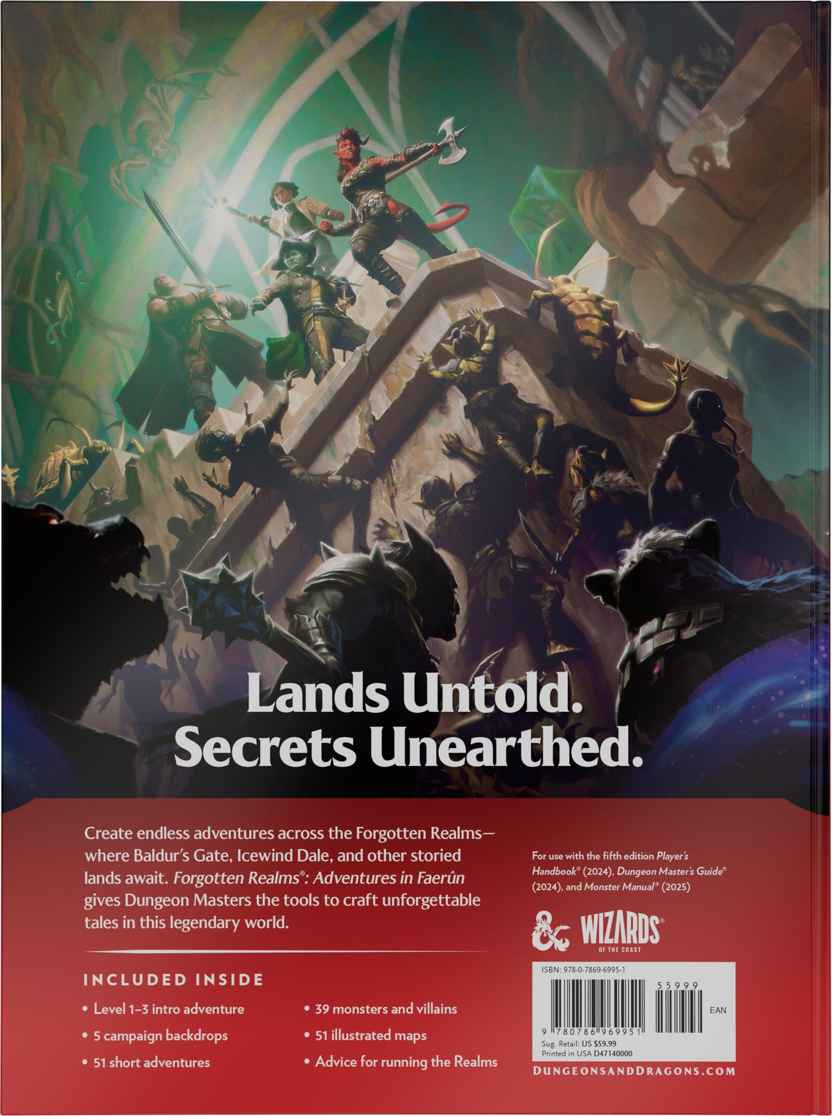 Wizard of the Coast Forgotten Realms Adventures in Faerun : Dungeons ...