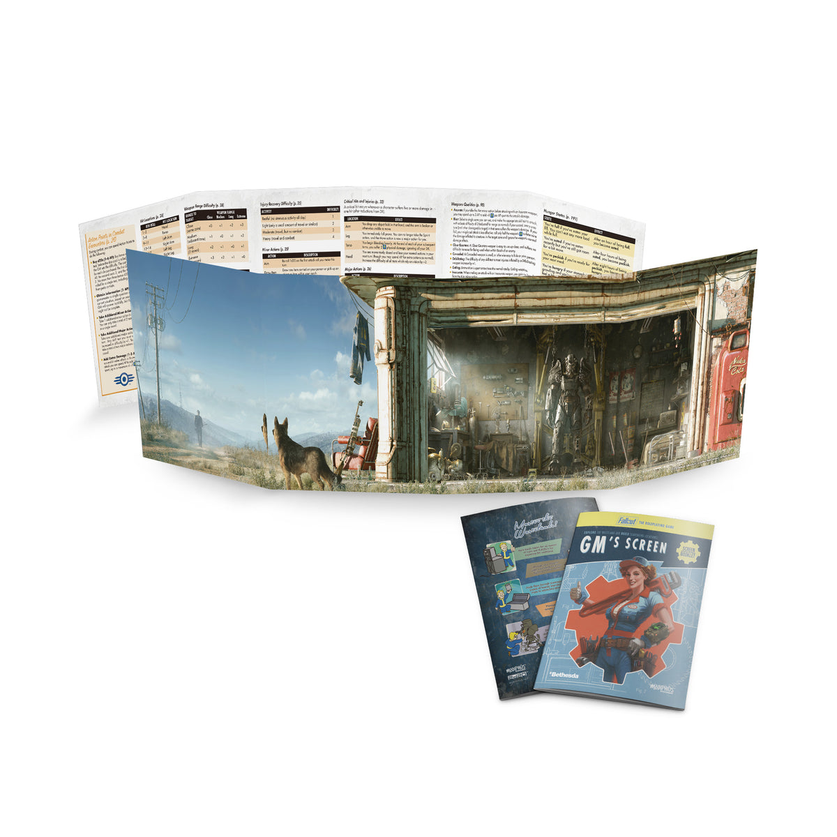 Fallout RPG - GM Screen + Booklet + Flysheet - Modiphius Entertainment