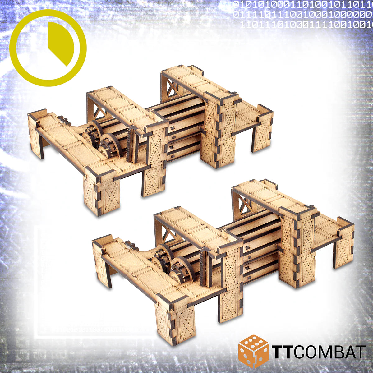 Quad Storage Platforms MDF Scenery
