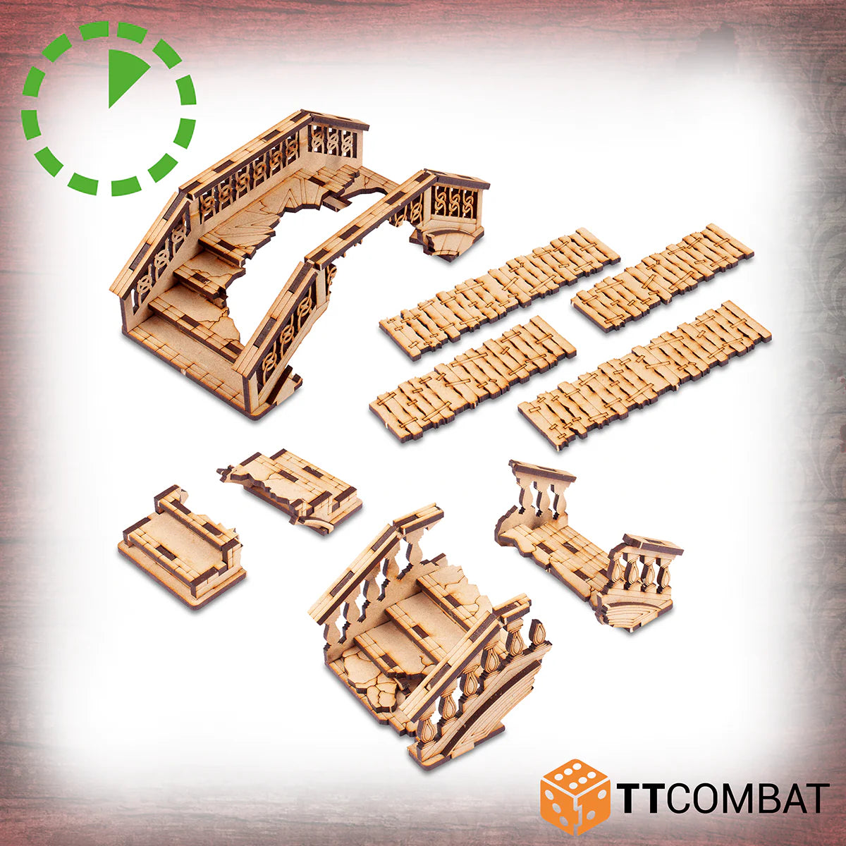 Ruined Bridges MDF Scenery