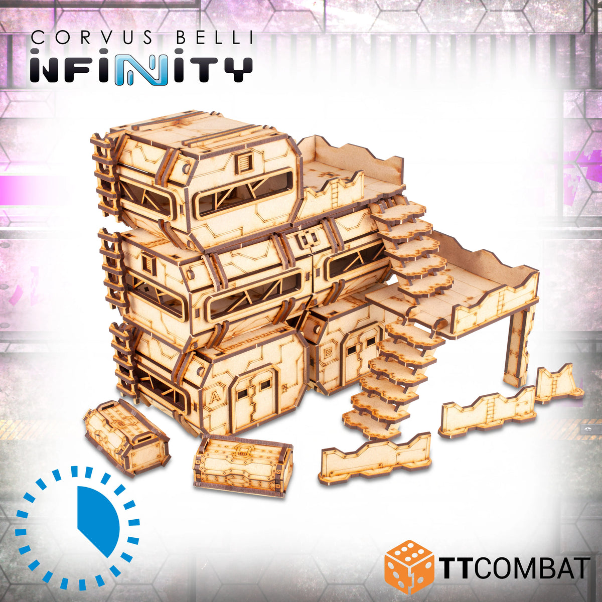 Prefab Housing Pods MDF Scenery