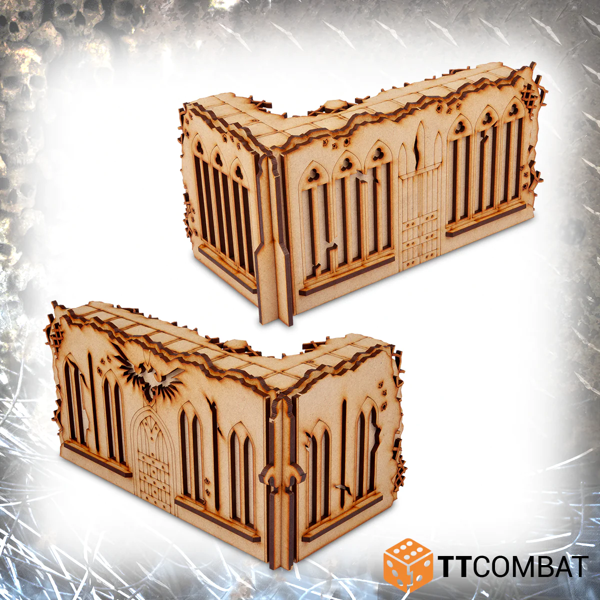 Municipium Sector Small Corner Ruins MDF Scenery