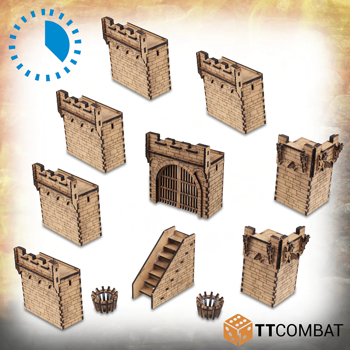 Savage Domain: Castle Walls MDF Scenery
