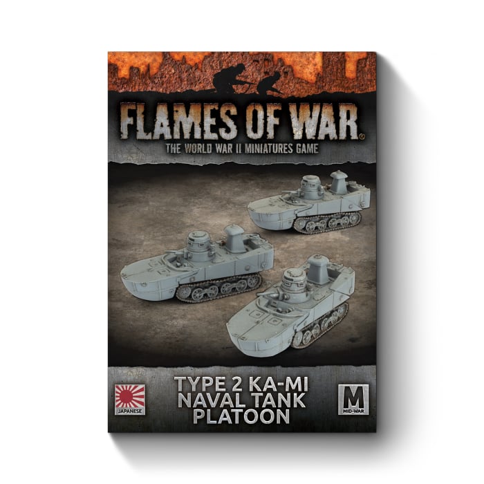 Type 2 Ka-Mi Naval Tank Platoon - Flames of War: Pacific - Gale Force 9