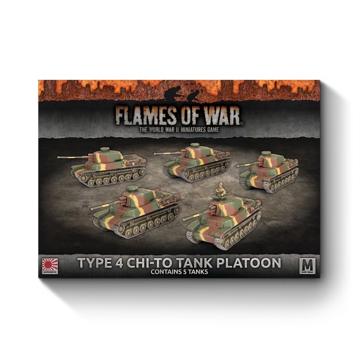Type 4 Chi-To Tank Platoon - Flames of War: Pacific - Gale Force 9