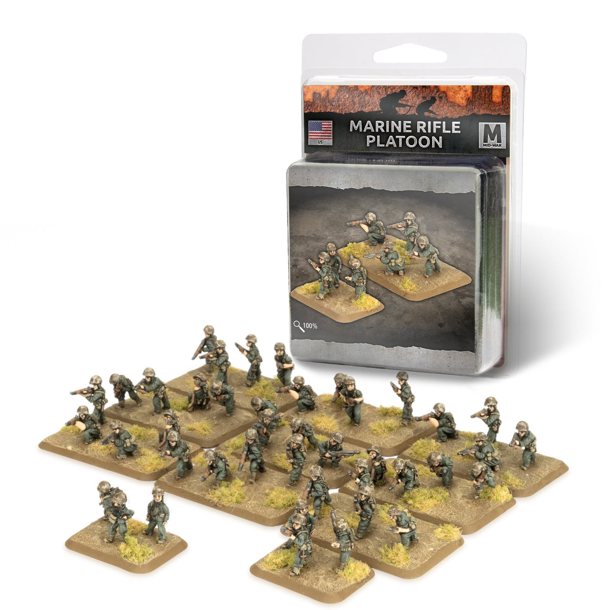 Marine Rifle Platoon - Flames of War: Pacific - Gale Force 9