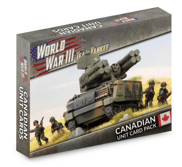 Team Yankee Canadian Unit Card Pack - Battlefront Miniatures - WW3-09C
