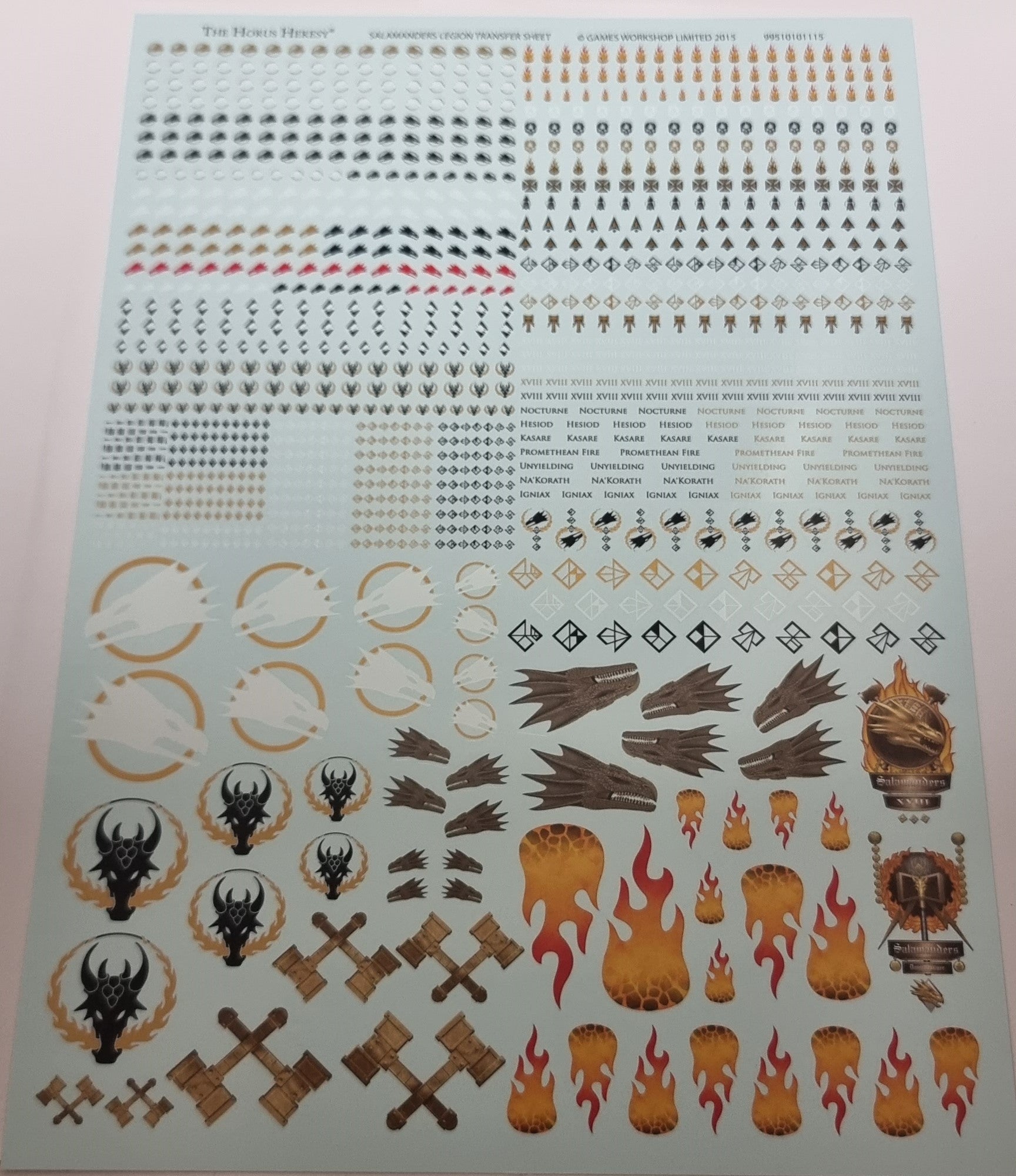 Legion Transfers: Salamanders - Games Workshop - HORUSTRANSSALA