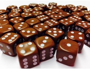 TT Combat Brown 12mm - Gaming Dice