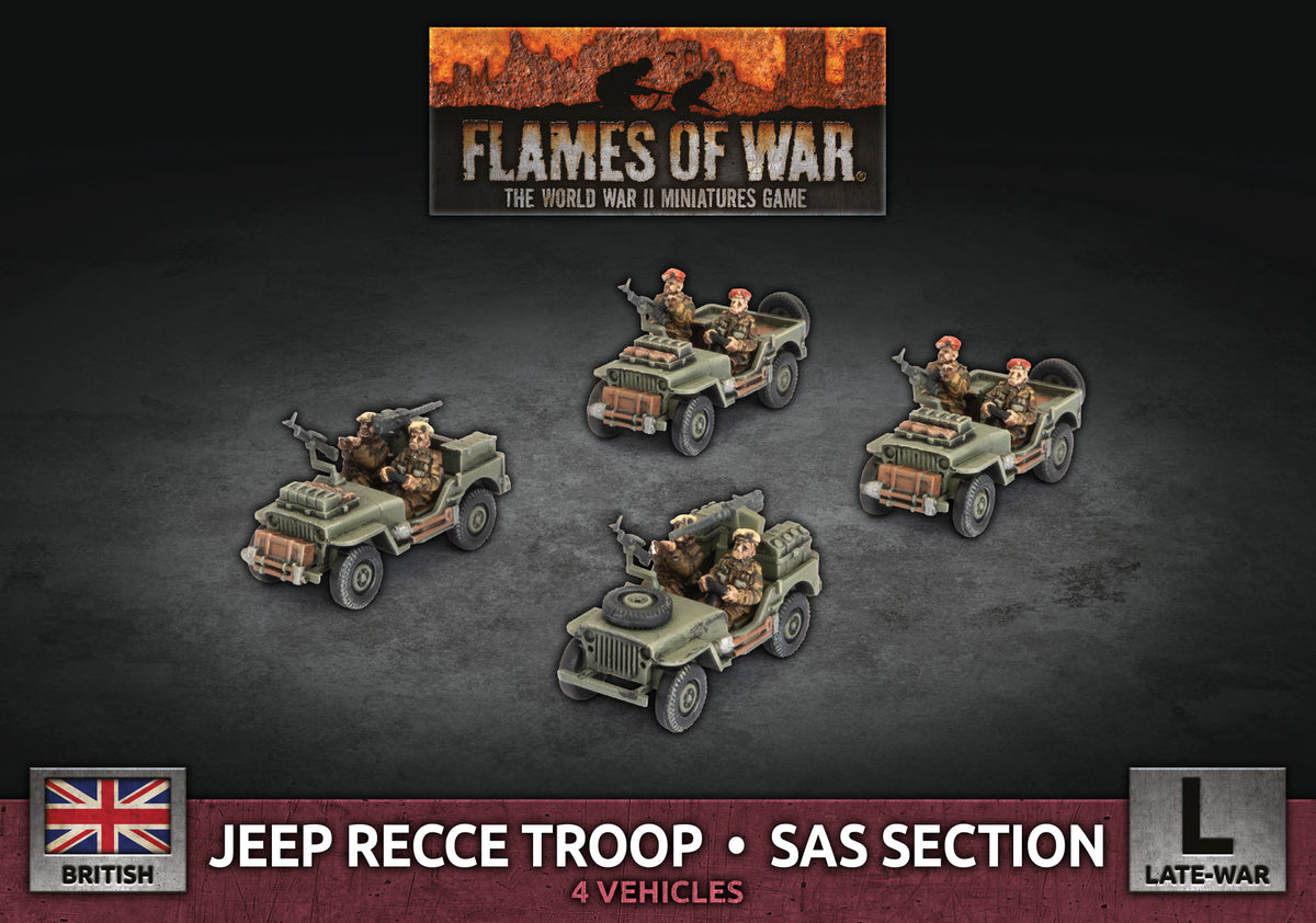 Jeep Recce Troop/SAS Section - British - Flames Of War