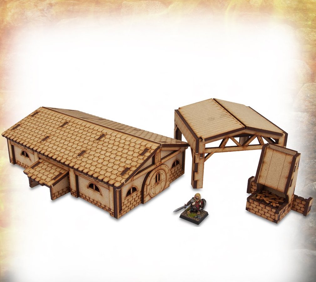 TT Combat Halfling Blacksmith - Fantasy Realms - MDF Scenery - TTSCW ...