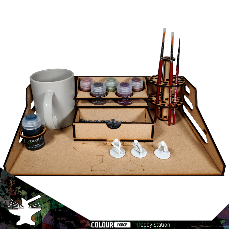 Compact MDF Hobby Station - The Colour Forge