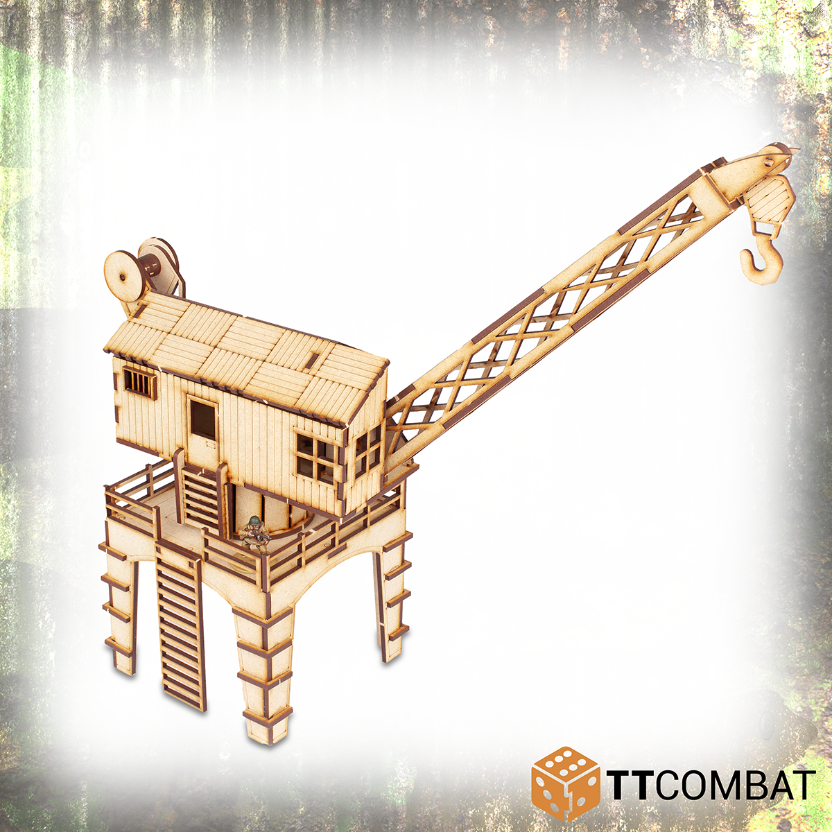 Factory Crane - WW2 Scenics - TT Combat MDF Scenery