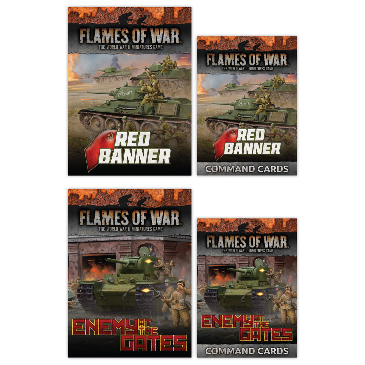 Soviet Eastern Front Unit & Command Cards - Flames Of War