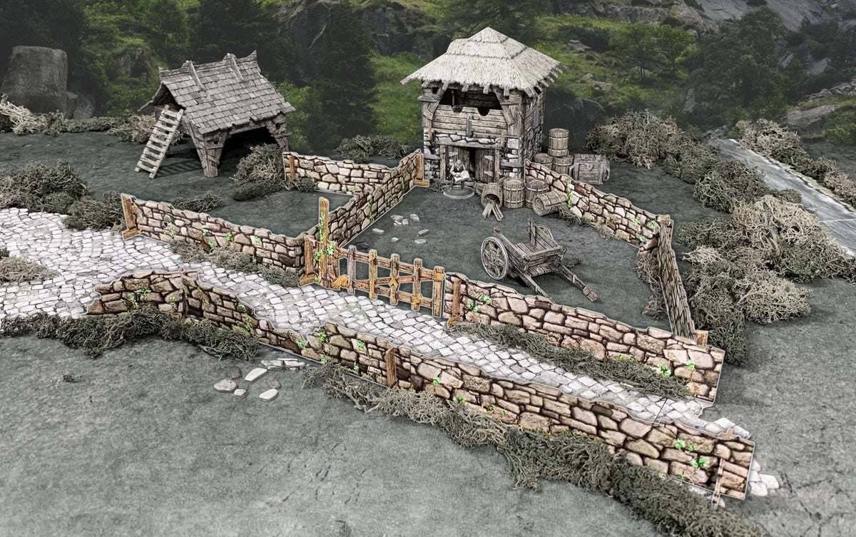 Battle Systems Stone Walls Fantasy Wargames Terrain - BSTFWA002