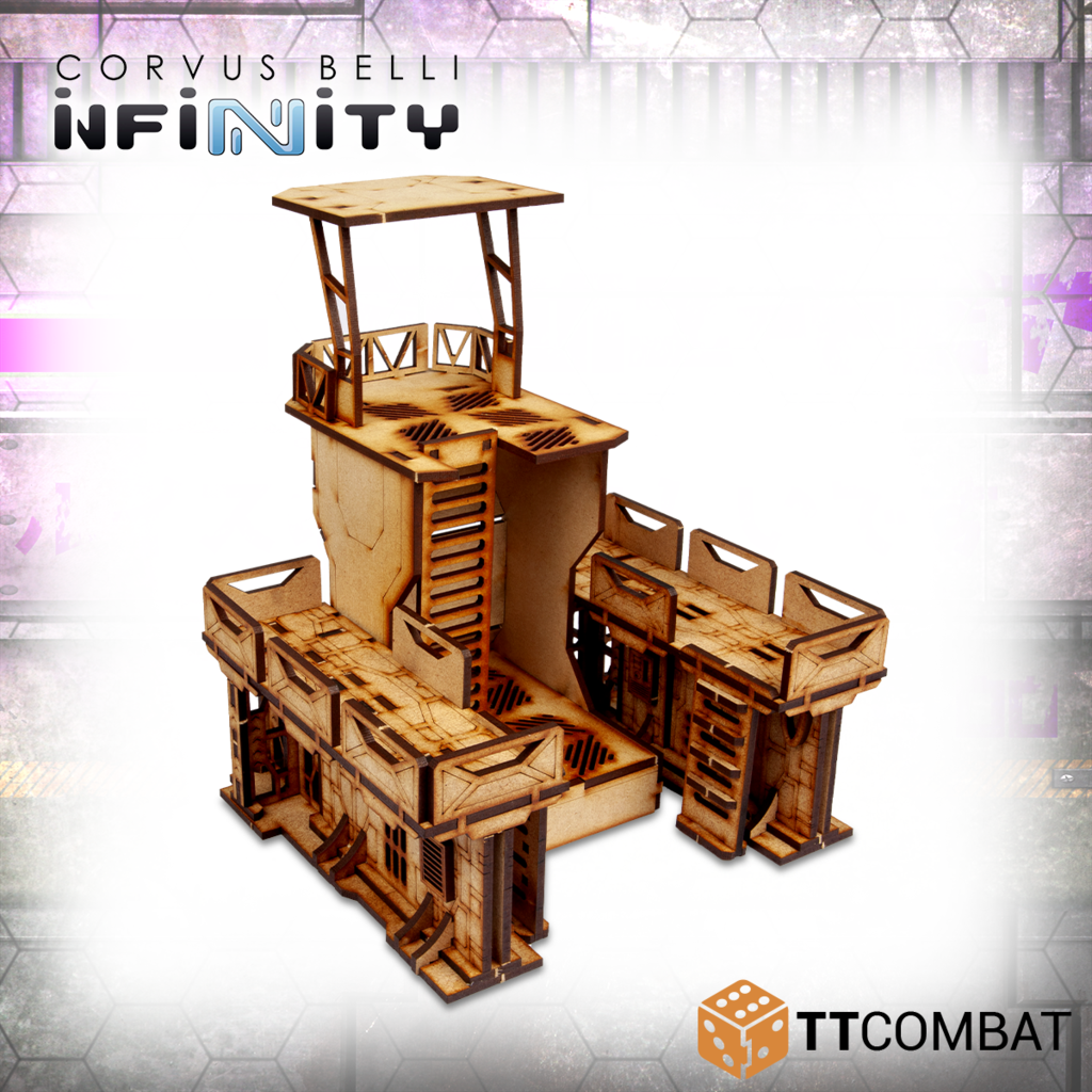 TT Combat Guard Outpost - Sci-fi Utopia - MDF Scenery - TTSCW-SFU-086