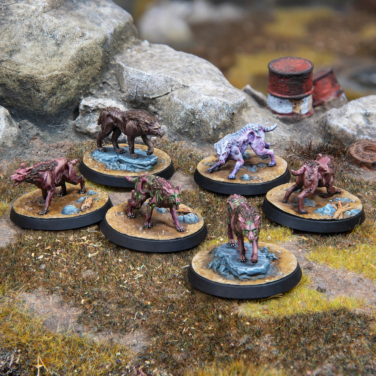 Mongrel Scavenging Pack - Fallout Wasteland Warfare - Creatures