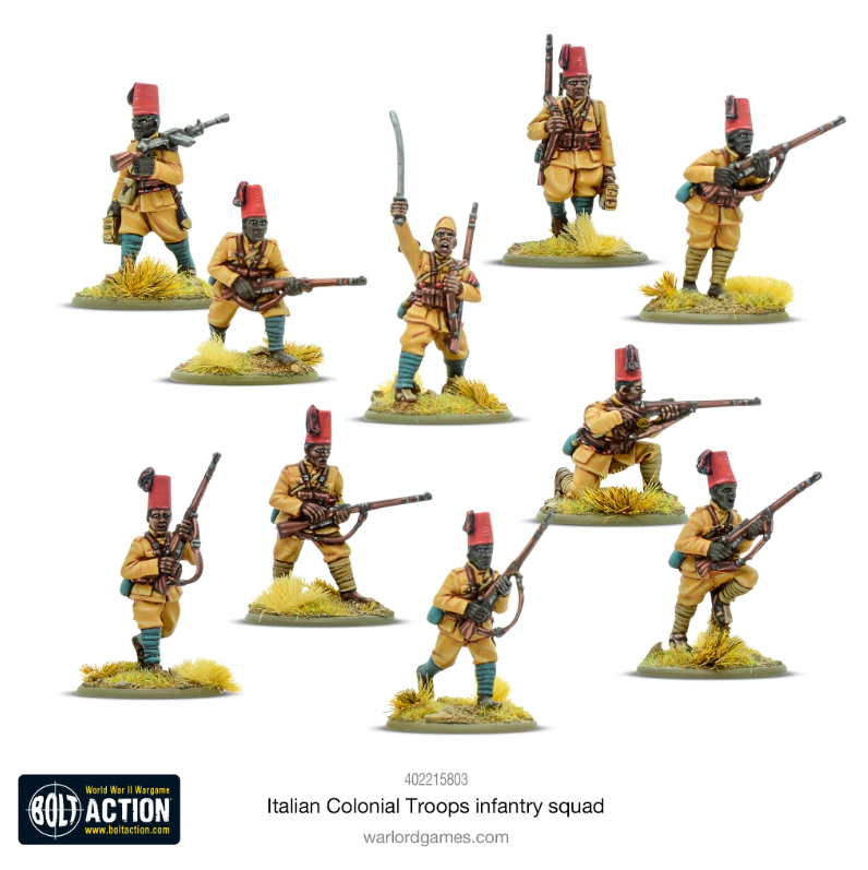 Italian Colonial Troops Infantry squad - Warlord Games - 402215803
