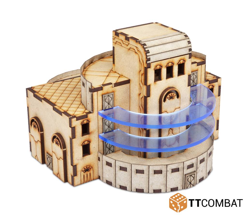 TT Combat Academy Building - Sci-fi X - MDF Scenery - TTSCW-SFX-010