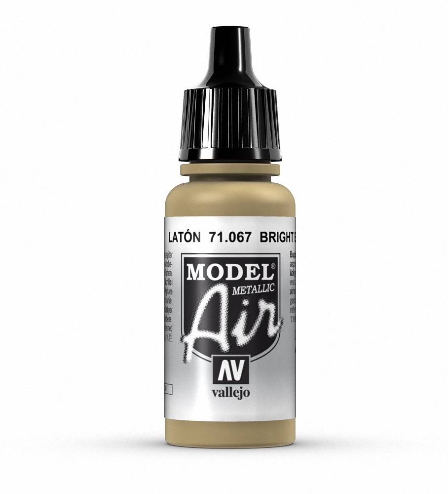 Vallejo Bright Brass (Metallic) 17ml - Model Air - Acrylic Paint - VAL067