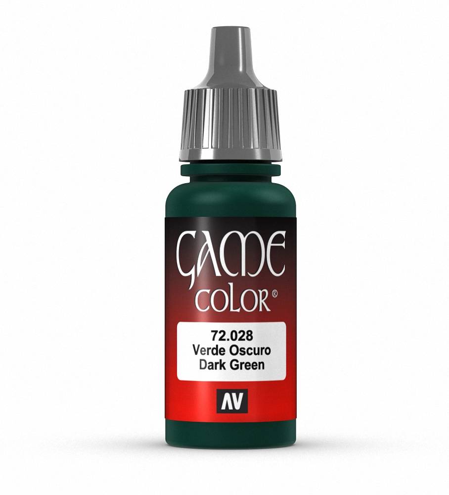 Vallejo Dark Green 17ml - Game Colour - Acrylic Paint - VAL72028