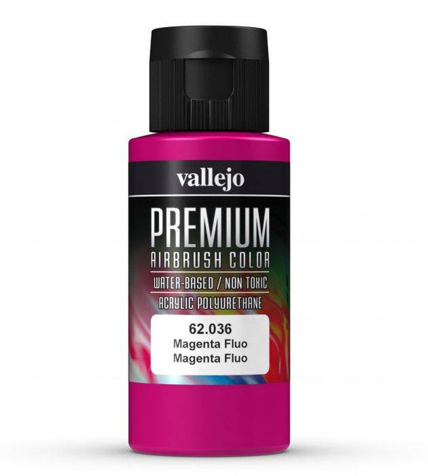 Vallejo Fluorescent Magenta 60ml - Premium Colour - Acrylic Paint ...