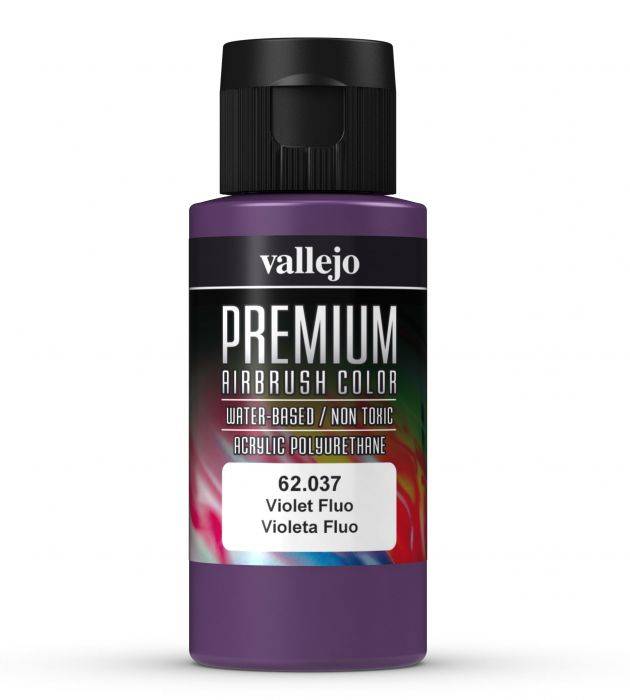 Vallejo Fluorescent Violet 60ml - Premium Colour - Acrylic Paint - VAL62037