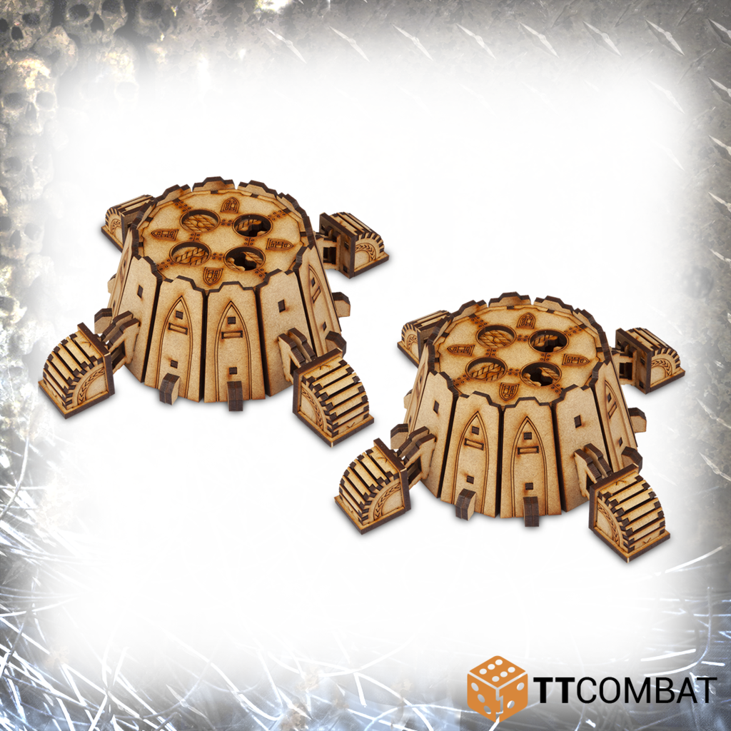 TT Combat Missile Silo - Sci-fi Gothic - MDF Scenery - TTSCW-SFG-081