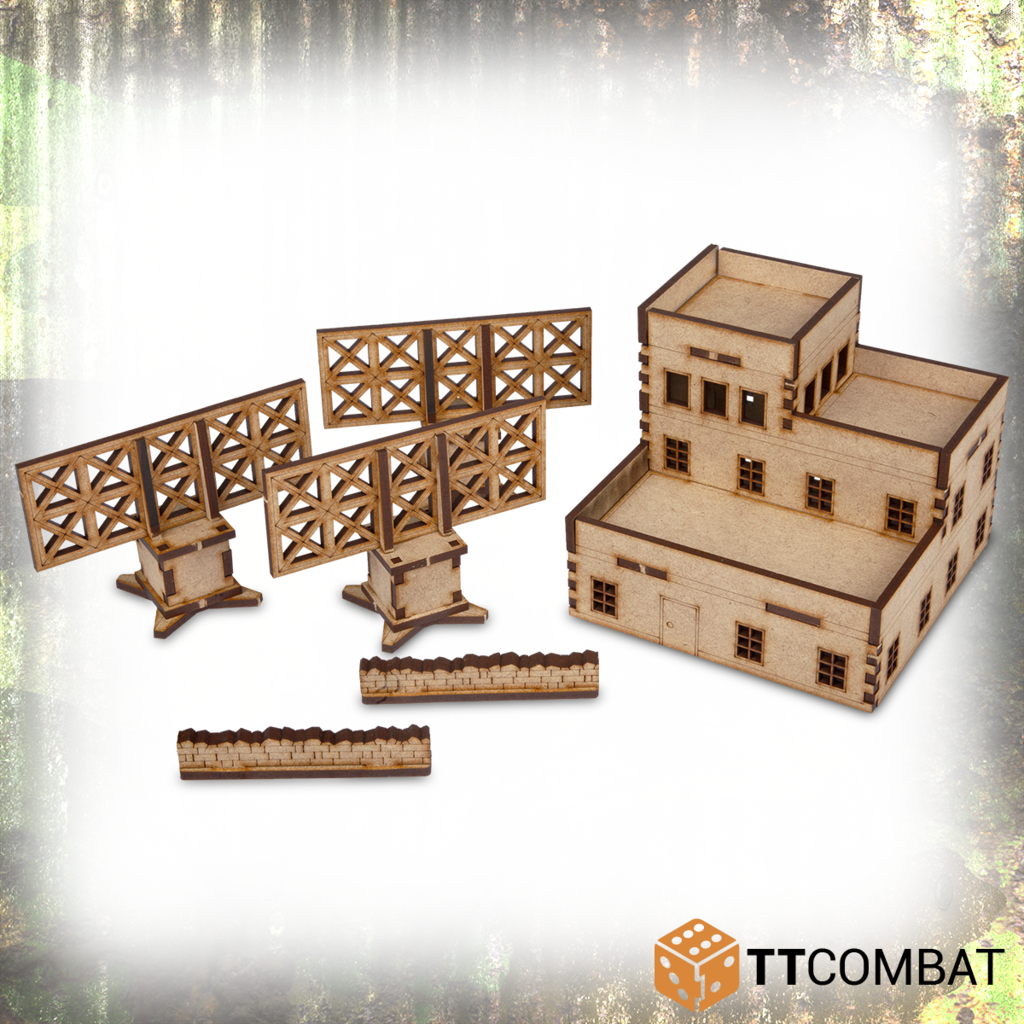 TT Combat Radar Control Tower (15mm) - WW2 Scenics - MDF Scenery ...