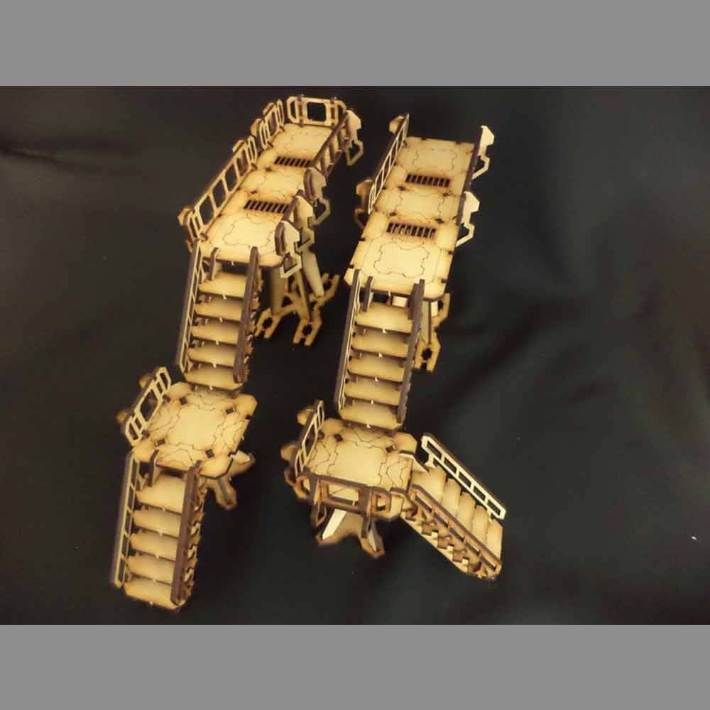 TT Combat Walkways - Sci-fi Utopia - MDF Scenery - SFU004